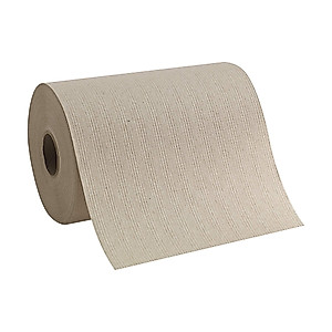 Pacific Blue Basic Recycled Paper Towel Roll (Previously Branded Envision) by GP PRO (Georgia-Pacific), Brown, 26401, 350 Feet Per Roll, 12 Rolls Per Case