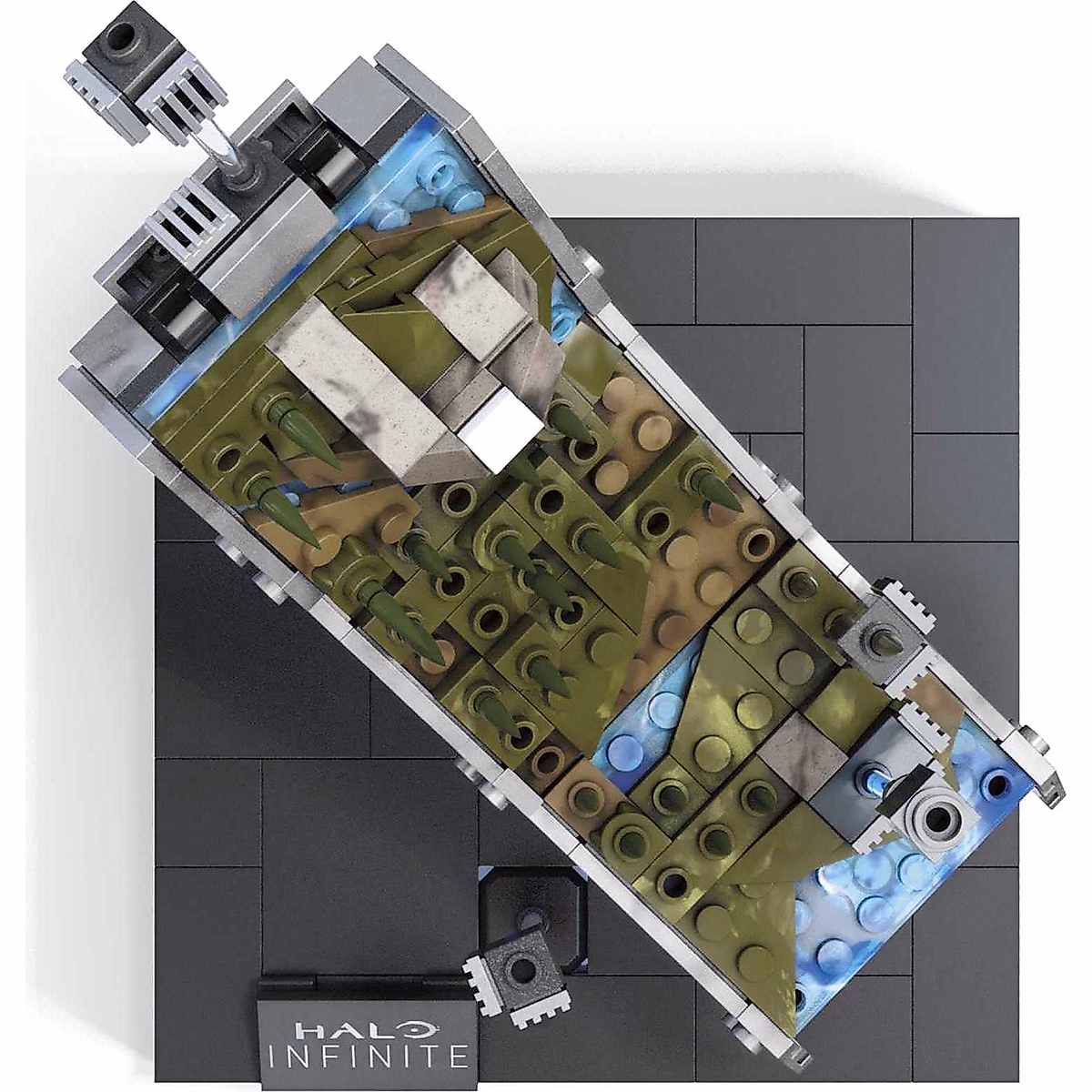 MEGA Halo Infinite Toy Building Set, Forerunner Ring Installation with 301 Pieces and Accessories, 5 Inches Tall, for Collectors