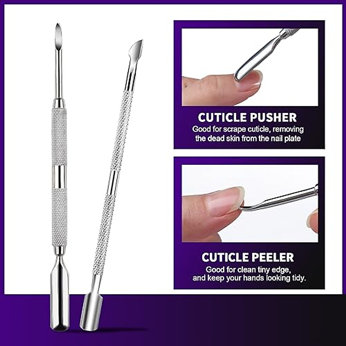 HNYYZL Gel Nail Polish Remover Tools Kit with 10 Plastic Nail Clip, 550 Lint Free Nail Wipes Cotton Pads, 100ml Nail Polish Remove Bottle, Nail File Grit 100/180, 1 Nail Brush, and 2 Cuticle Pusher