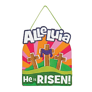 Alleluia, He is Risen Sign Craft Kit - Crafts for Kids and Fun Home Activities