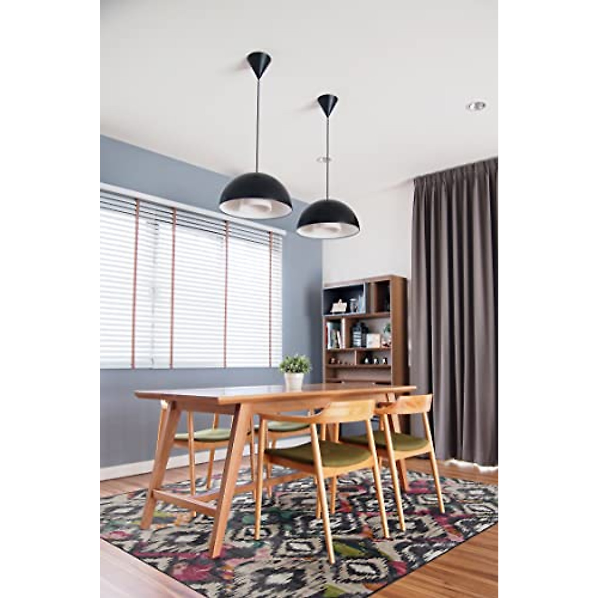 Linon The Anywhere Indoor Outdoor Washable Kauai Ivory & Charcoal 7' X 9' Area Rug