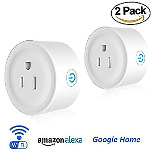Nest Outdoor Security Camera White NC2100ES Bundle with 2 Pack WiFi Smart Plug