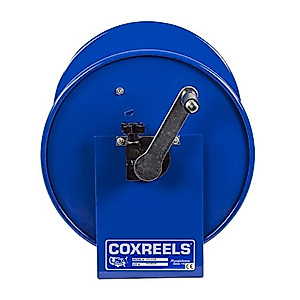 Coxreels 112-3-100 Hand Crank Hose Reel | Spool for Coiling Hoses and Cables | Rotating Storage Reel with Hand Crank | Steel Hose Reel | Fits 3/8'' x 100' Hose | 12” x 18.25” x 13”
