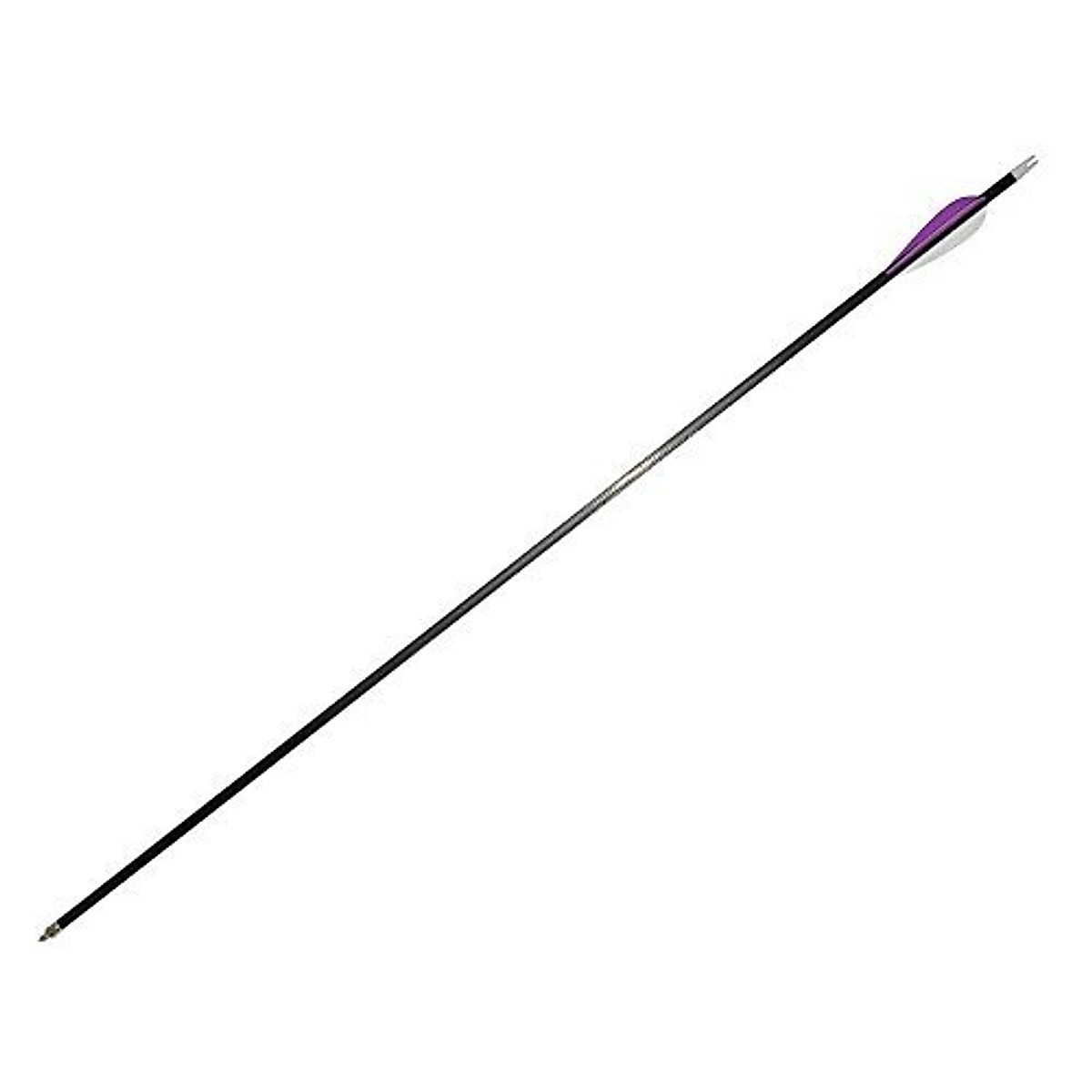 IRQ 31 Inch Carbon Arrow Quiver Set Spine 400 for Compound Recurve Long Bows Target Practice and Hunting Arrows, 12 Pack Carbon Fiber Arrow Plus 1 Quiver