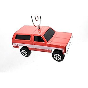 Christmas Ornament for 1979 Chevy K5 Blazer Red White