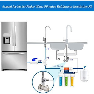 Universal Ice Maker Water Filtration Kit - Quick Connect