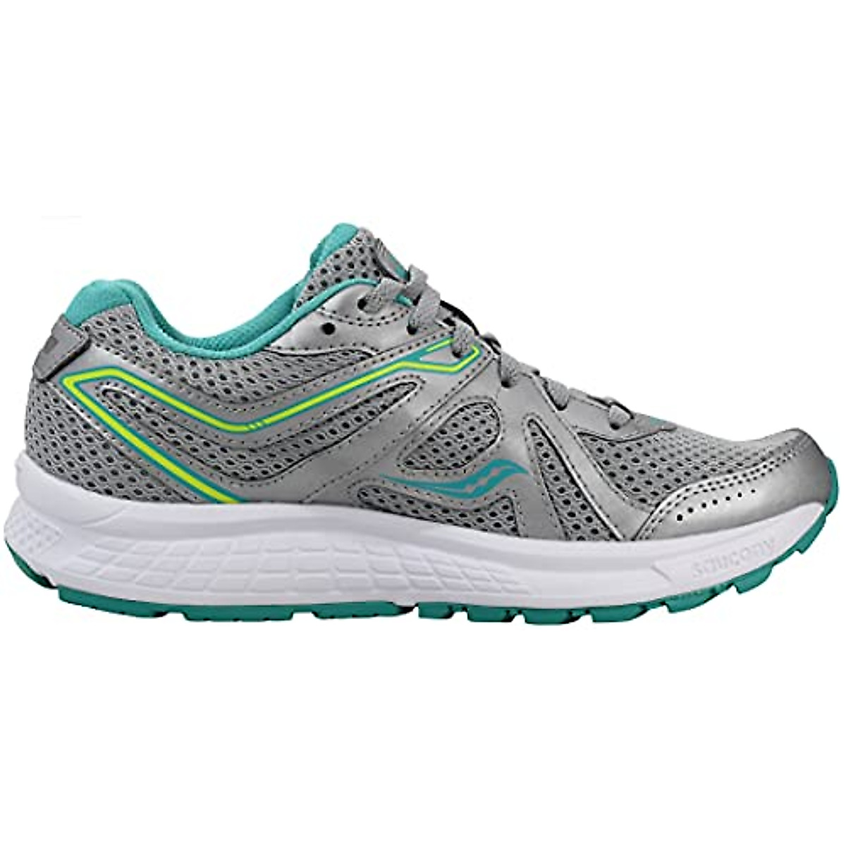 Saucony Women's Cohesion 10 Running Shoe, Grey/Tea/Ct, 8.5 M US