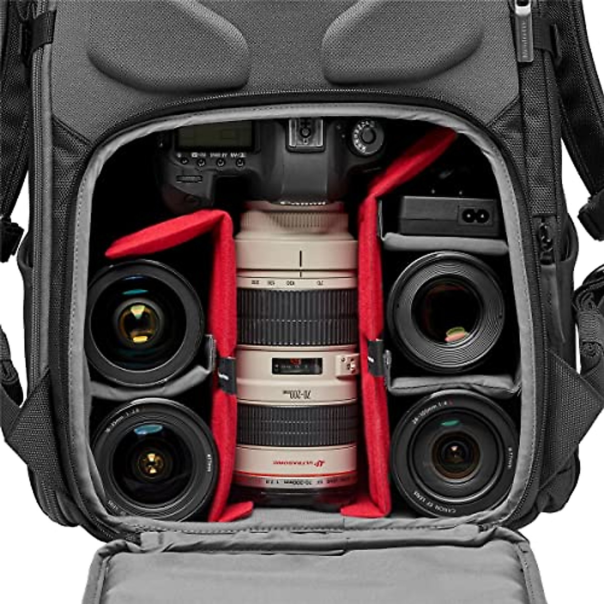 Manfrotto MB MA2-BP-BFR Advanced Befree Camera Backpack, Fits 15 Inch Laptop, Rear Access, Expandable Side Pocket for Travel Tripod, for DSLR/Mirrorrless/CSC/Drone and Standard Lenses - Black