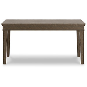 Ashley Furniture Signature Design by Ashley Janismore Traditional Home Office 63 inch Desk in Weathered Gray