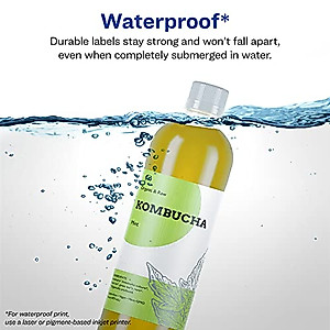 Avery Durable Waterproof Rectangle Labels with Sure Feed, 5" x 6", 50 Oil and Tear-Resistant Waterproof Labels, Laser/Pigment-Based Inkjet Printable Labels