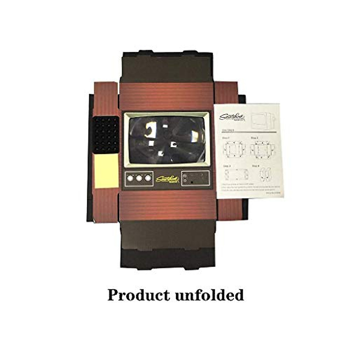 HD 3D Mobile Phone Screen TV Magnifier Amplifier Mini Retro Small 8 Inches Magnifying Glass with Foldable Holder Stand for Any Smartphone Movie Video