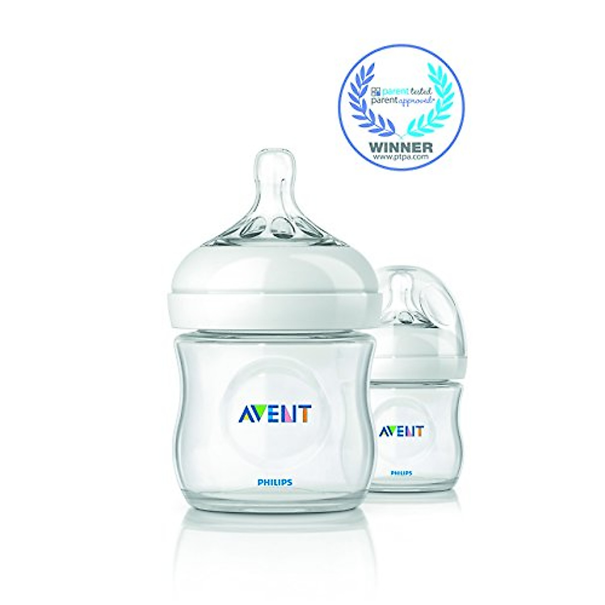 Philips AVENT BPA Free Natural Polypropylene Bottle, 4 Ounce, 2 Pack