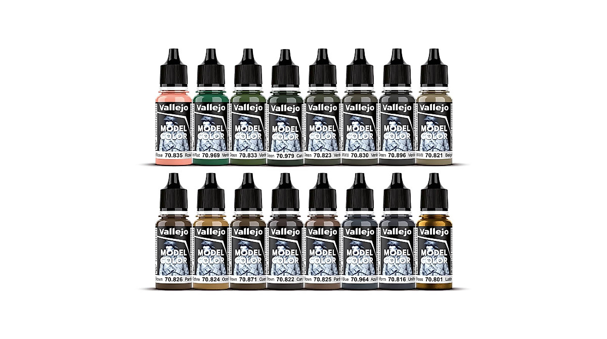 WWII German Camouflage Paint Set - Vallejo Model Color Acrylics