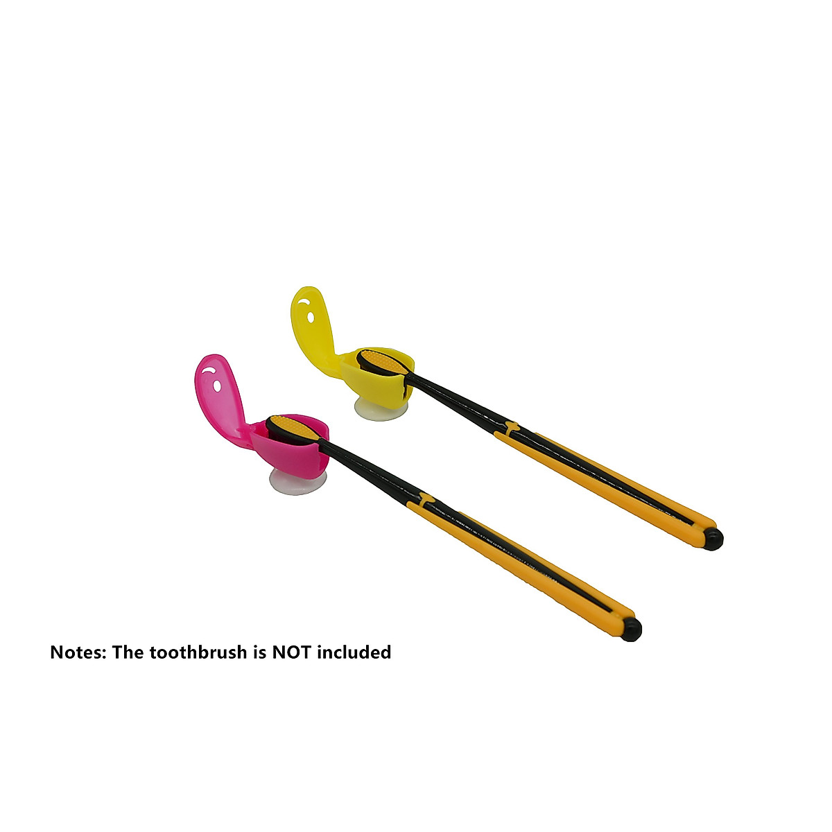 Excelity Set of 4 Travel Toothbrush Head Cover Cap with Suction Cup