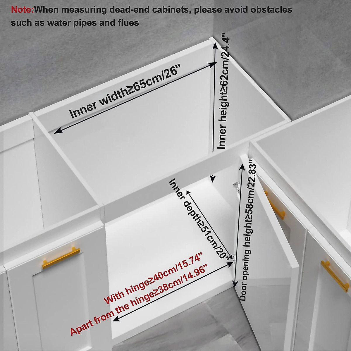 FYFUSATC Kitchen Blind Corner Pull Out Shelf Stainless Steel Bottom Plate Spice Rack Heavy Duty Cabinet Pull Out Storage Organizer Cans, Jars, Canisters, Pots, Pans, for Cabinet of ≥ 15 Inch Opening