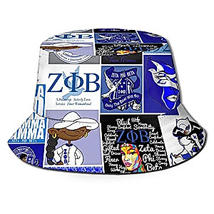 Bucket Hat Zeta Aesthetic Phi Summer Cap Travel Beach Outdoor Sun Hats Sorority Paraphernalia Gifts for Women