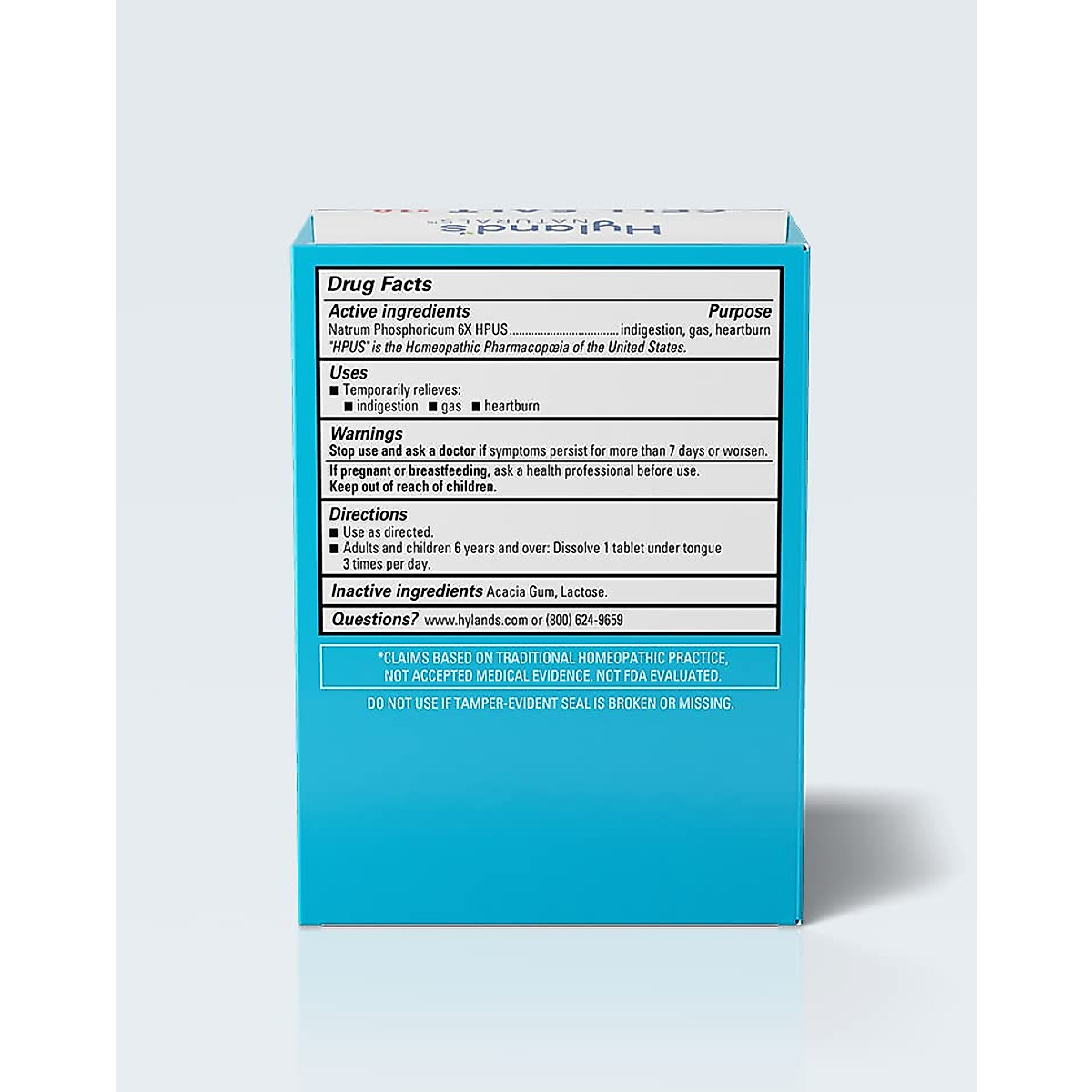 Hyland's Natural Relief of Joint Pain, Gas, and Indigestion, Naturals #10 Cell Salt Natrum Phosphoricum 6X Tablets, 100 Count