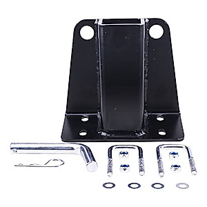 ZTUOAUMA Rear 2" Receiver Trailer Tow Hitch Kit with Mounting Hardware Pins Clips Compatible with Kawasaki Mule 600 610 SX KAF400 UTV ATVs