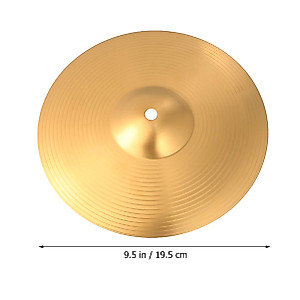 MILISTEN 10 Inch Brass Crash Ride Hi Hat Cymbals Traditional Cymbal for Players Beginners Percussion Music Instrument Parts