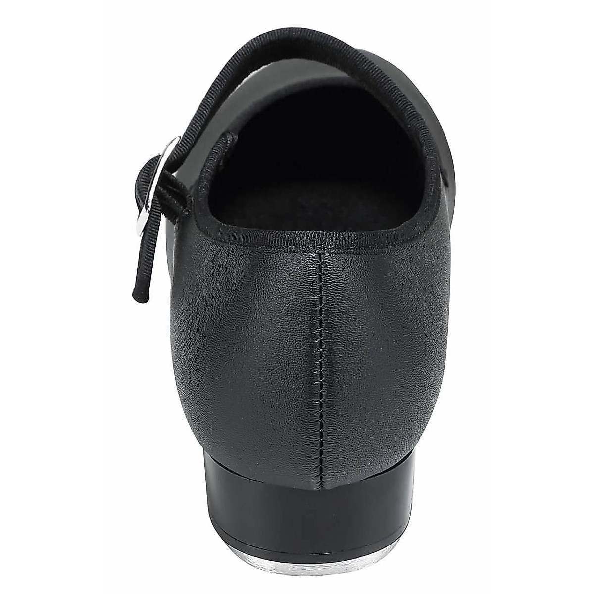 Linodes Unisex PU Leather Easy Strap Tap Shoe Dance Shoes for Women and Men's Dance Shoes-608-1-Black-8M