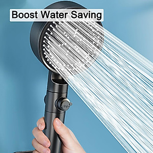 Shower Hesd，Hand Shower，Hand Held Shower Head With Long Hose，Rain Shower System Head Kit，Ideal for Home, Bathroom, Tub (Color : White)