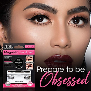 Ardell Magnetic Gel EyeLiner & False Lashes, Accent 002, 1 set, Black