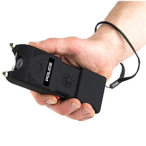 POLICE Stun Gun TW10 - Heavy Duty with LED Flashlight Siren Alarm