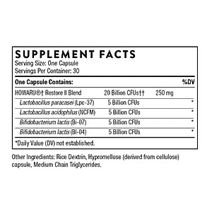 Thorne FloraSport 20B Probiotic Supplement - 20 Billion Active Cultures per Capsule - NSF Certified for Sport - 30 Capsules