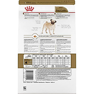 Royal Canin Pug Adult Breed Specific Dry Dog Food, 10 lb bag