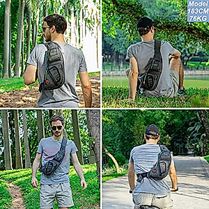 NICGID Sling Bag Chest Shoulder Backpack Crossbody Bags for Men Women