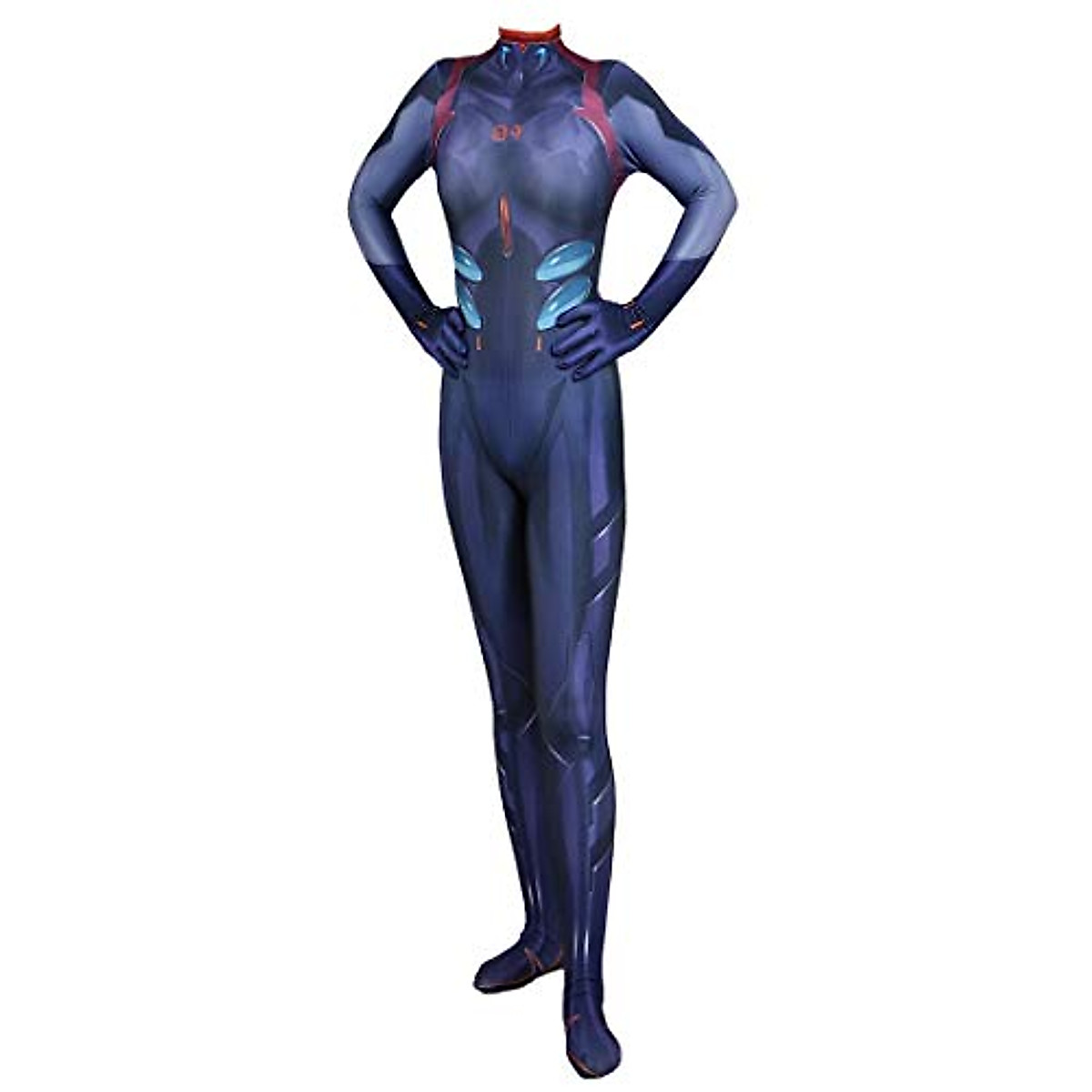 Cosplay Life Neon Genesis Evangelion Cosplay Costume – Asuka Rei Superhero Halloween Outfit Bodysuit Zentaisuit (Rei 3.0, S)