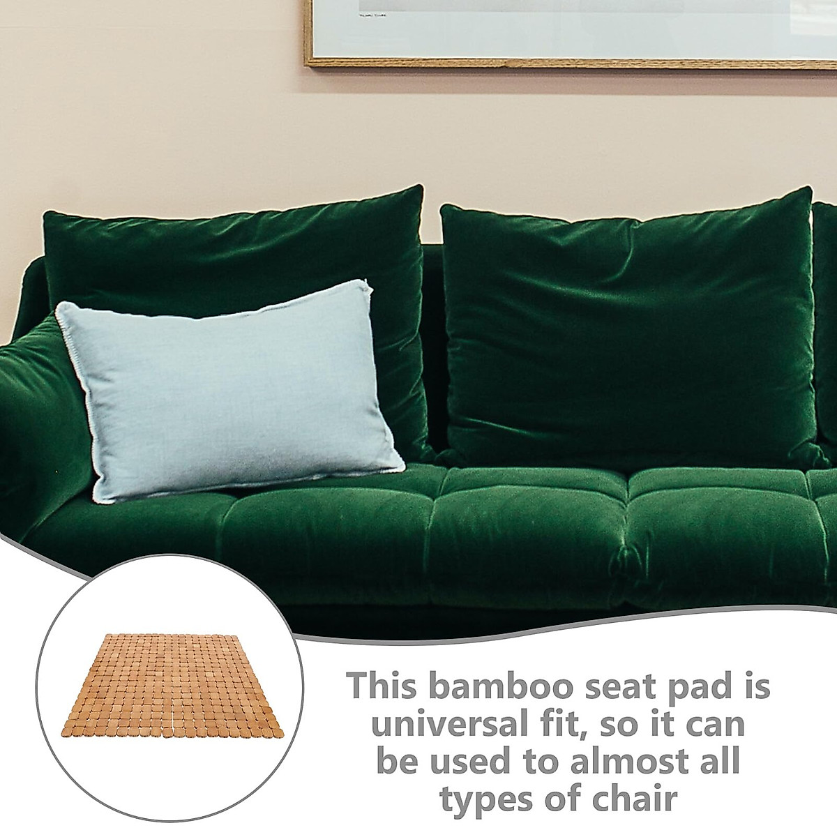 Yardwe Seat Cushions for Car Summer Seat Cushion Cooling Chair Pad Patio Cushions for Outdoor Furniture Sitting Cushion Outdoor Seat Cushions Seat Cushions for Home Bamboo Mat Tatami