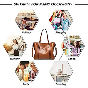 Purses and Handbags for Women Vegan PU Leather Tote Purse Top Handle Satchel Vintage Crossbody Shoulder Bag (Green)