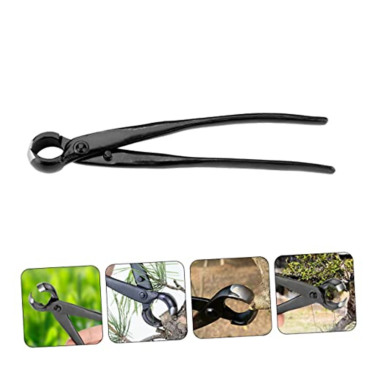 VILLCASE Bonsai Crystal Ball Scissors Round Concave Edges Pliers Branch Knob Cutter Concave Branch Cutter Pruners Tools Gardening Pruning Shears Japan Spherical High-carbon Steel