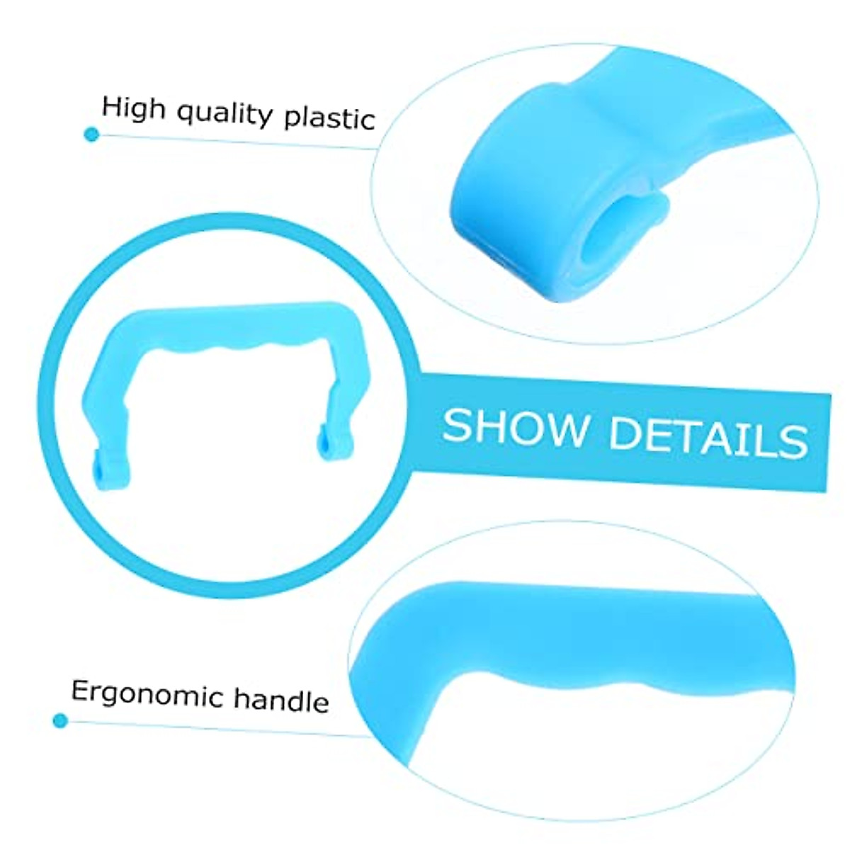 Balacoo 30 pcs cage Handle Plastic cage Lifting Durable Handles for Pet Cage Carrier Rabbit Dog Hard- Sided Carriers Critter Nation Cage Lifting Handle Travel Chinchilla Squirrel