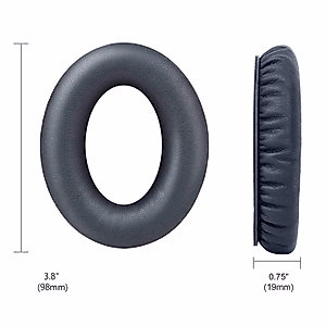 SoloWIT Protein Leather Earpads Cushions for Bose Headphones, Replacement Ear Pads for Bose QuietComfort 15 QC15 QC25 QC2 QC35/Ae2 Ae2i Ae2w/SoundTrue & SoundLink Around-Ear Series - Titanium