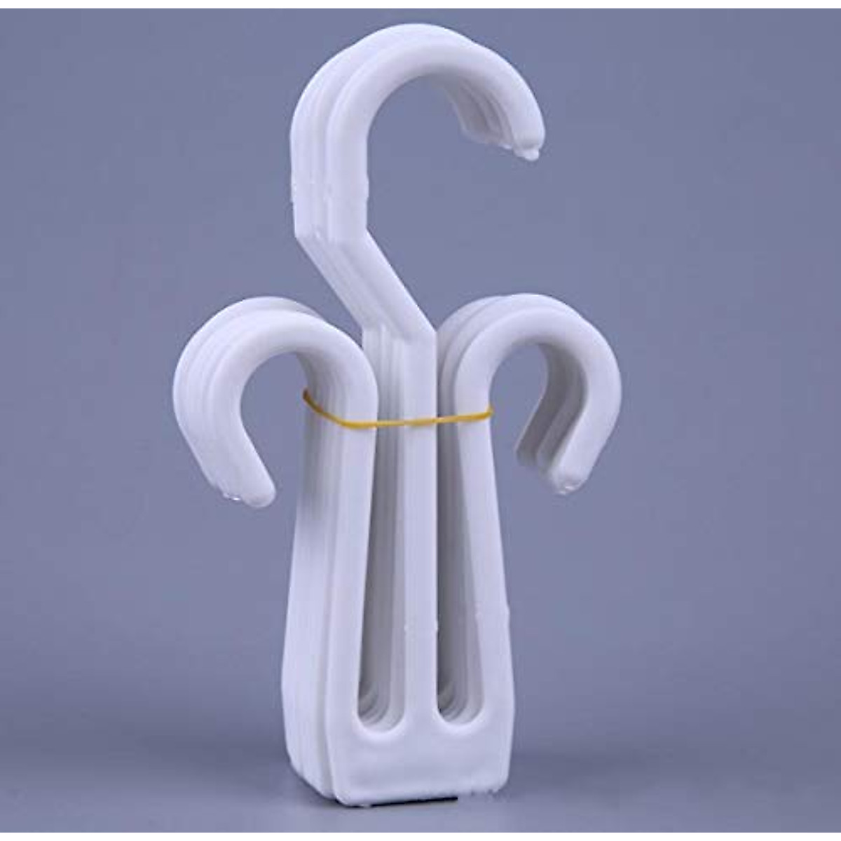 WellieSTR 100 Pcs (White) Plastic Slippers Leather Shoes Drying Shelf Hanger Shoes Hanger Drying Rack