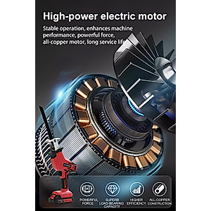 Cordless Reciprocating Saw, 2 x 2.0Ah Battery, Cordless Variable Speed, Blades Kit for Wood/Metal/PVC Cutting MWF-RED