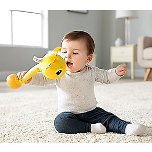 Lamaze Wacky Giraffe Sensory Baby Toy - Infant Educational Toys with Wacky Sound Effects for Fine Motor Skills - Includes 2 Sound Modes - Plush Baby Rattle for Ages 12-18 Months