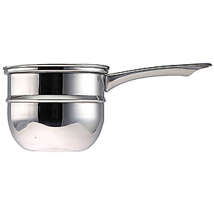 Kitchen Craft KCCVPORNS Induction Double Boiler Porringer/Bain Marie Pan with Non Stick, Gift Boxed, Stainless Steel, Silver, 6.25-inch