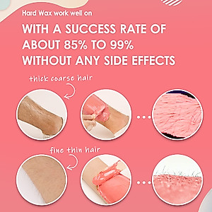 Unicornfun Hard Wax Beads for Hair Removal, 2.2LB Wax Beans with Two Measuring Spoons, Brazilian Bikini Beads Waxing at Home Wax for Face Body Legs Underarms Women Men