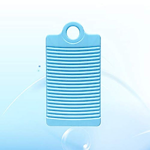 Cabilock Old School Washing Board Portable Non Washboard Plastic Hand Washing Board Underwear Washboard Mini Laundry Wash Board Clothes Washing Tool for Home Household (Blue) Manual Clothes Washer