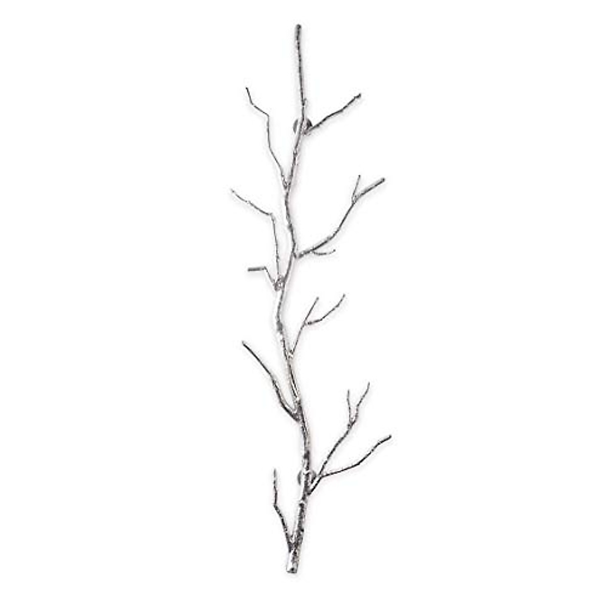 VivaTerra Recycled Metal Branch Wall Rack, 3'L x 9"W x 6"D, Decorative Cast Iron Tree Branch Wall Rack with 15 Hooks for Coats, Hats, & Bags for the Entryway, Bathroom, and Bedroom (Silver)
