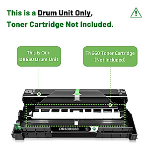 GREENSKY Compatible Drum-Unit Replacement for Brother DR630 DR-630 for MFC-L2700DW HL-L2300D HL-L2360DW HL-L2320D HL-L2340DW HL-L2380DW DCP-L2540DW MFC-L2740DW MFC-L2685DW (Black, 1-Pack)