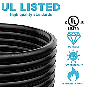 CircleCord 50 Amp 50 Feet RV/Generator Cord with Locking Connector and 50 Amp to 110V RV Distribution Adapter Cord