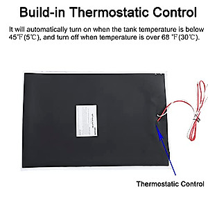 Maichis 12V RV Tank Heater Pad 12" x 18", RV Water Tank Heating Pad with Automatic Thermostat, use for RV Fresh Water | Grey Water | Black Water Tank, Battery Warmer Pad, 12Volts DC