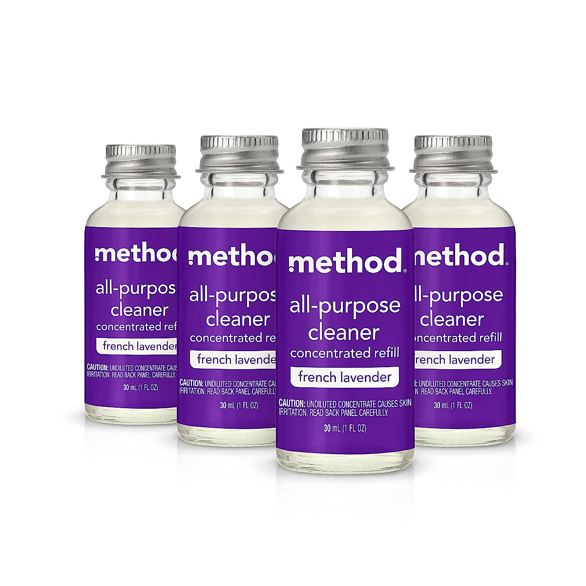 Method All-Purpose Cleaner Concentrates Refills, French Lavender, 4 Recyclable 1 fl oz Refills