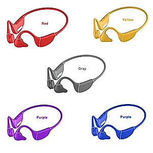 hutulao Bluetooth Open-Ear Bone Conduction Sports Headphones-with Sweat Resistant Wireless Earphones for Running and Workouts - Built-in Mic,with Headband