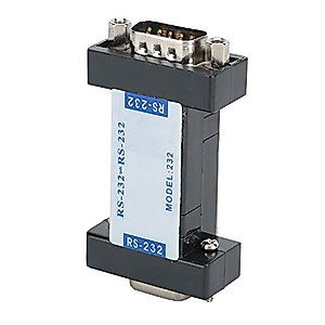 Optical Isolation, RS232 to 232 Interface Converter Adapter Photoelectric Isolator Surge Protection for Industrial Long Haul Communication Data, Optical Isolation Protector