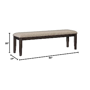Lexicon Newbury Dining Bench, Brown
